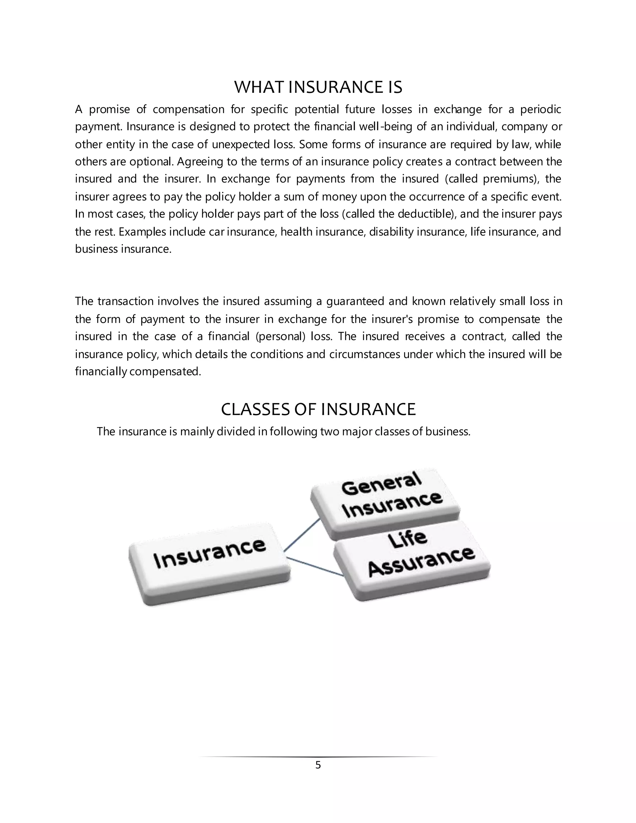 General efu insurance report | DOCX | Life Insurance | Insurance