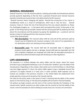 General efu insurance report | DOCX | Life Insurance | Insurance