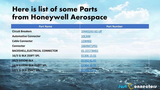 General Electric Parts- Just Connectors | PPT