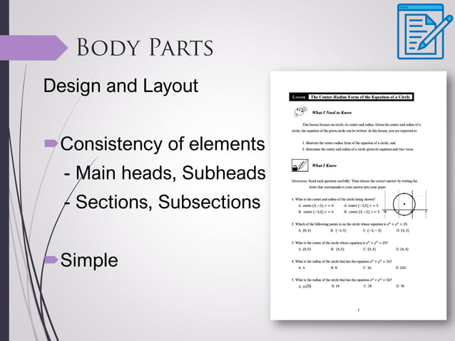 General Elements of Self-Learning Modules | PDF | Educational ...