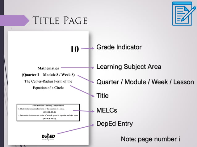 General Elements of Self-Learning Modules | PDF | Educational ...