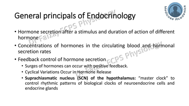 General Endocrinology and mechanism of action of hormones | PDF ...