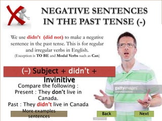 General english - presentation past tense - simple and continuous | PPT