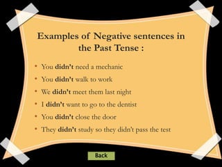 General english - presentation past tense - simple and continuous | PPT