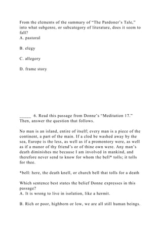 General English IV Midterm ExamScore ______ ______Name _.docx
