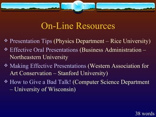 General Eng Presentation Tips | PPT