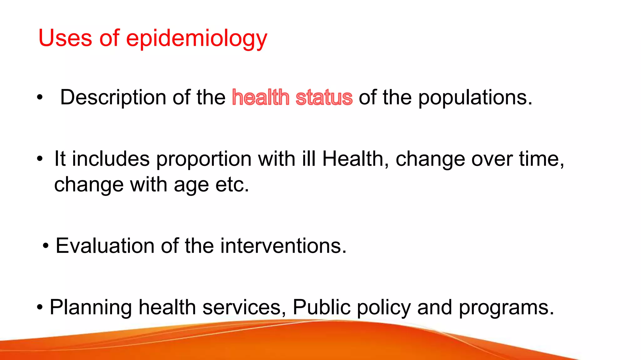 General epidemiology ppt by Channu M G | PPTX