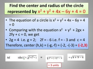 General equation of a circle | PPT