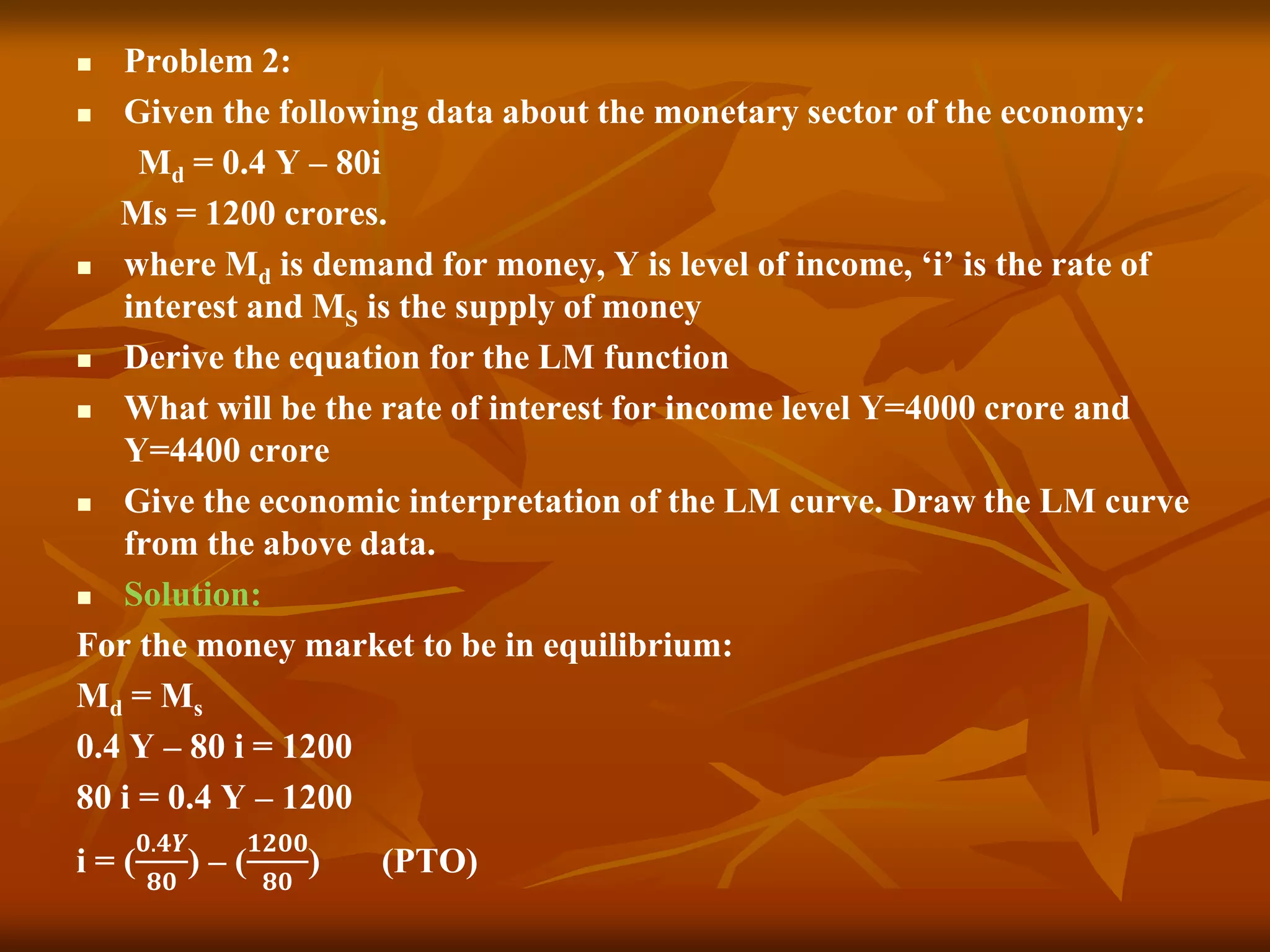 General Equilibrium IS-LM Framework for Macroeconomic Analysis | PDF
