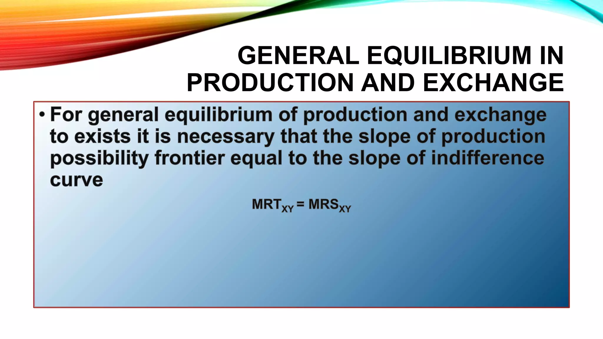 General equilibrium ppt | PPTX