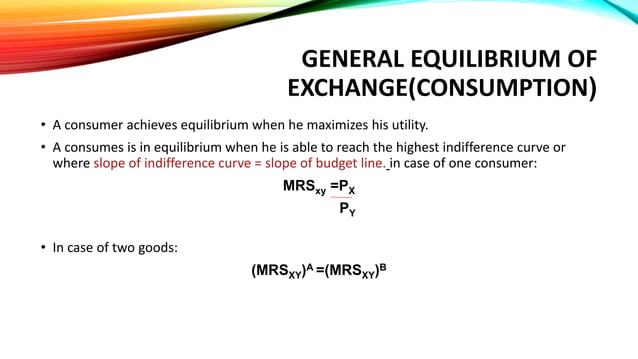 General equilibrium ppt | PPTX