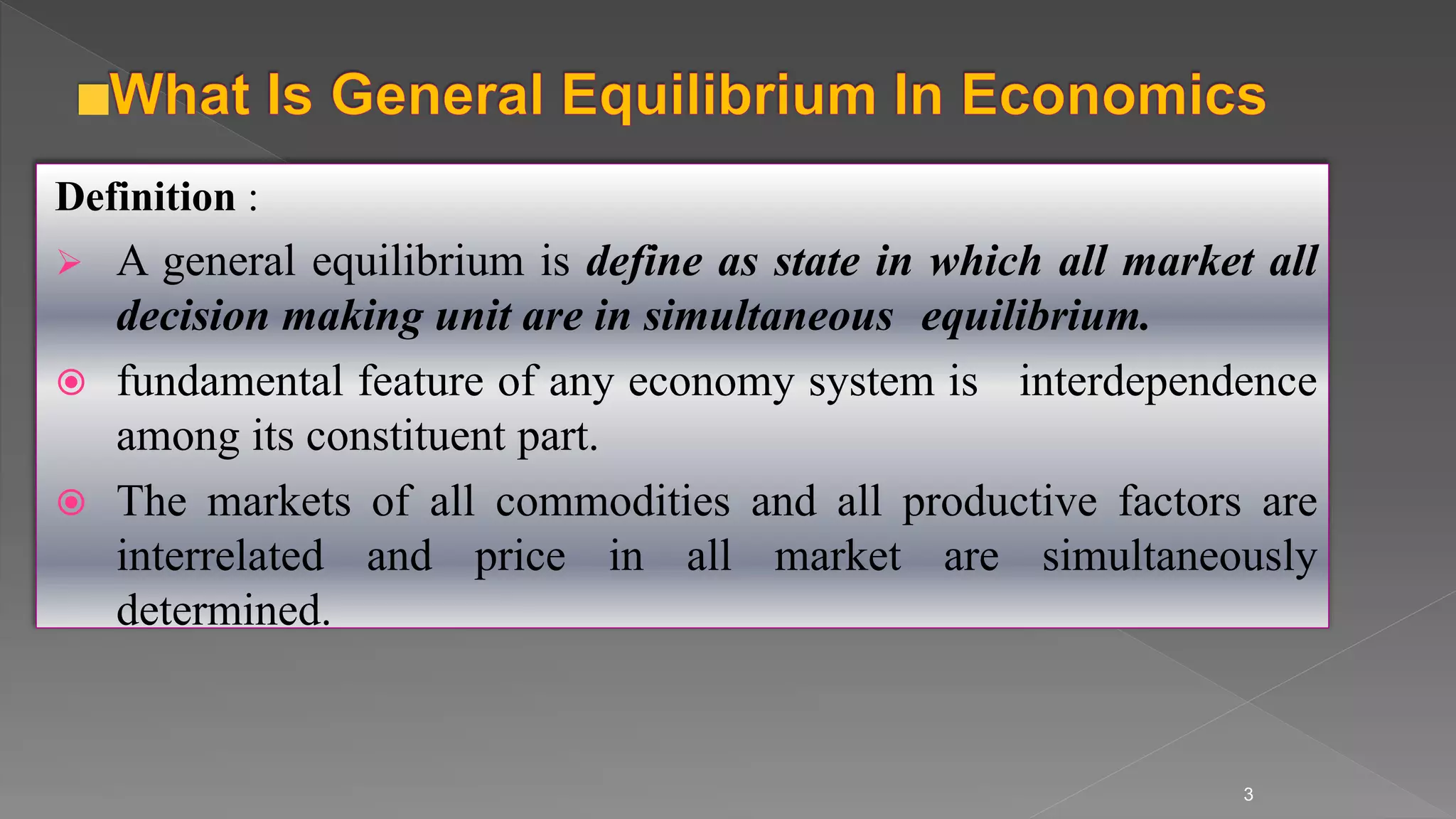 General equilibrium theory | PPTX