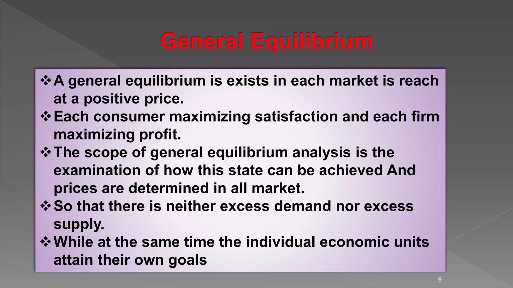 General equilibrium theory | PPTX