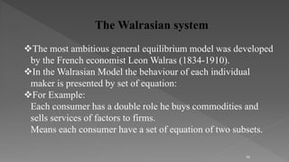 General equilibrium theory | PPTX