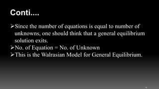 General equilibrium theory | PPTX