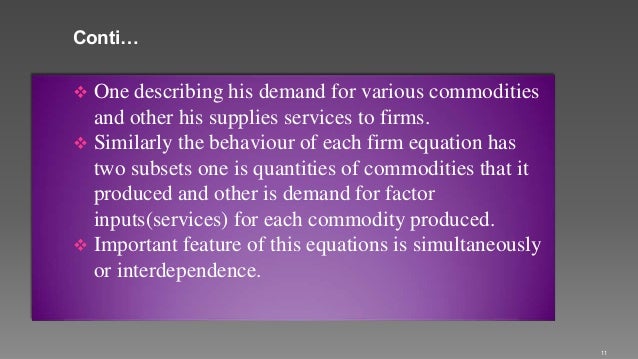 General equilibrium theory