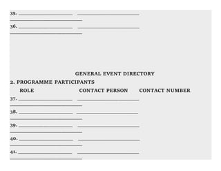 General Event Directory | PPT