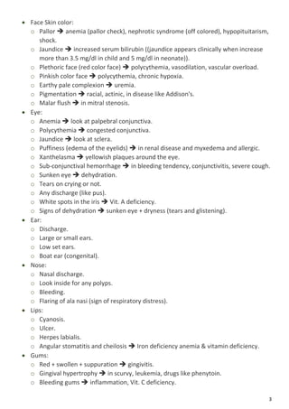 General examination | PDF | Lung and Respiratory Health | Diseases and ...