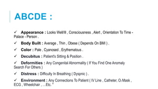 general examination medical and nursing s.pptx | Lung and Respiratory ...