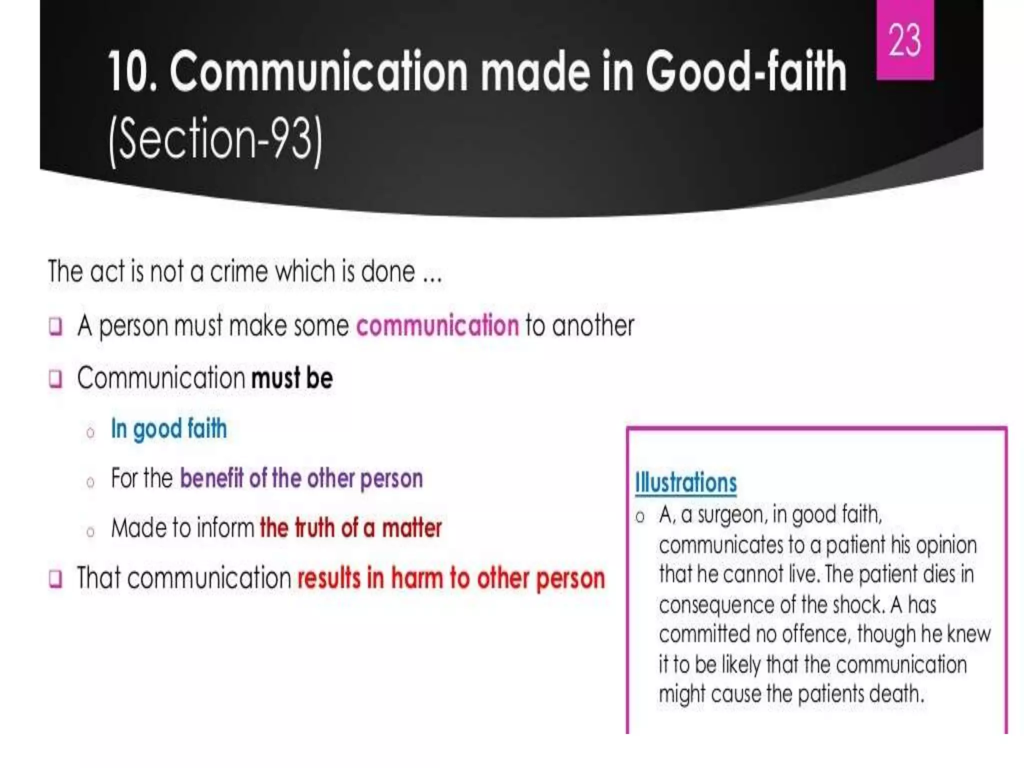 General exceptions ipc | PPTX | Crime & Harmful Acts to Individuals ...