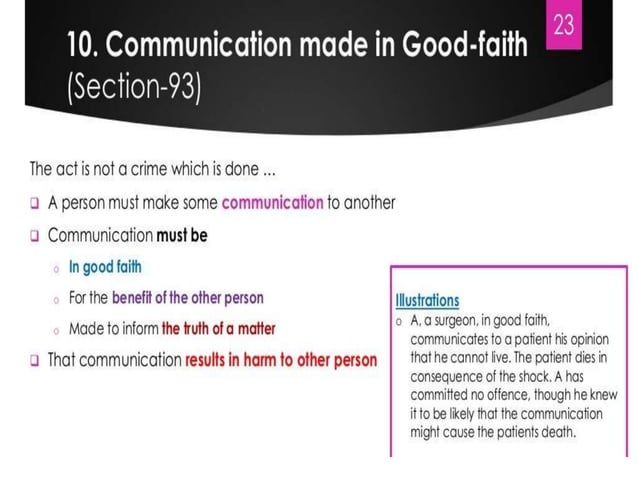 General exceptions ipc | PPTX | Crime & Harmful Acts to Individuals ...