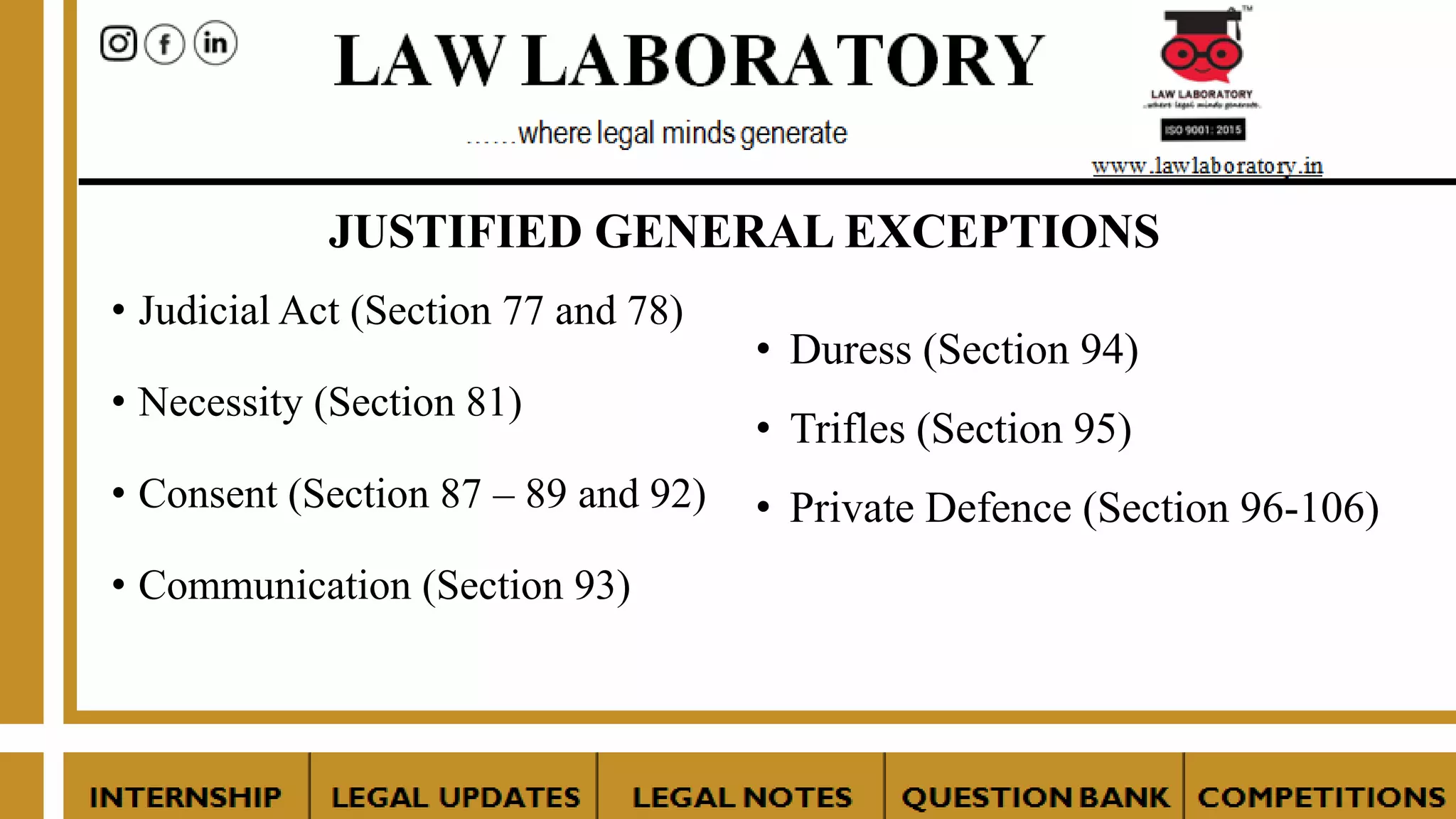 General Exception under Indian Penal Code | PPTX