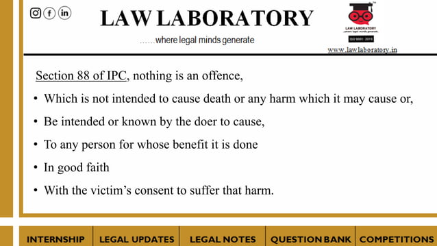 General Exception under Indian Penal Code | PPTX | Law