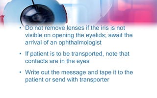 General eye procedures | PPTX