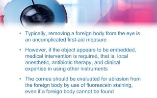 General eye procedures | PPTX
