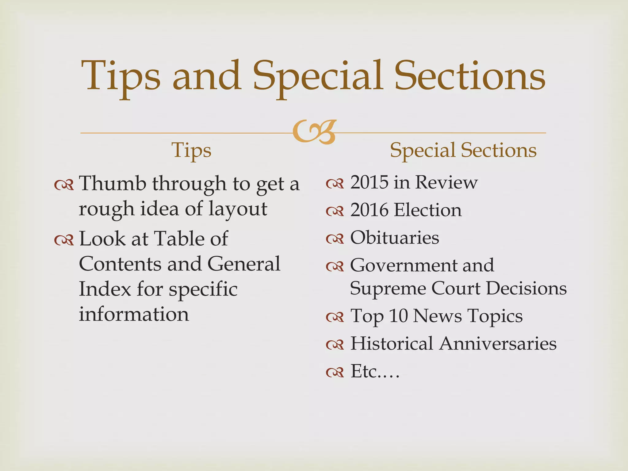 General facts the world almanac and book of facts 2016 | PPTX