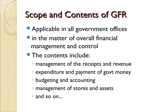 General financial rules | PPT