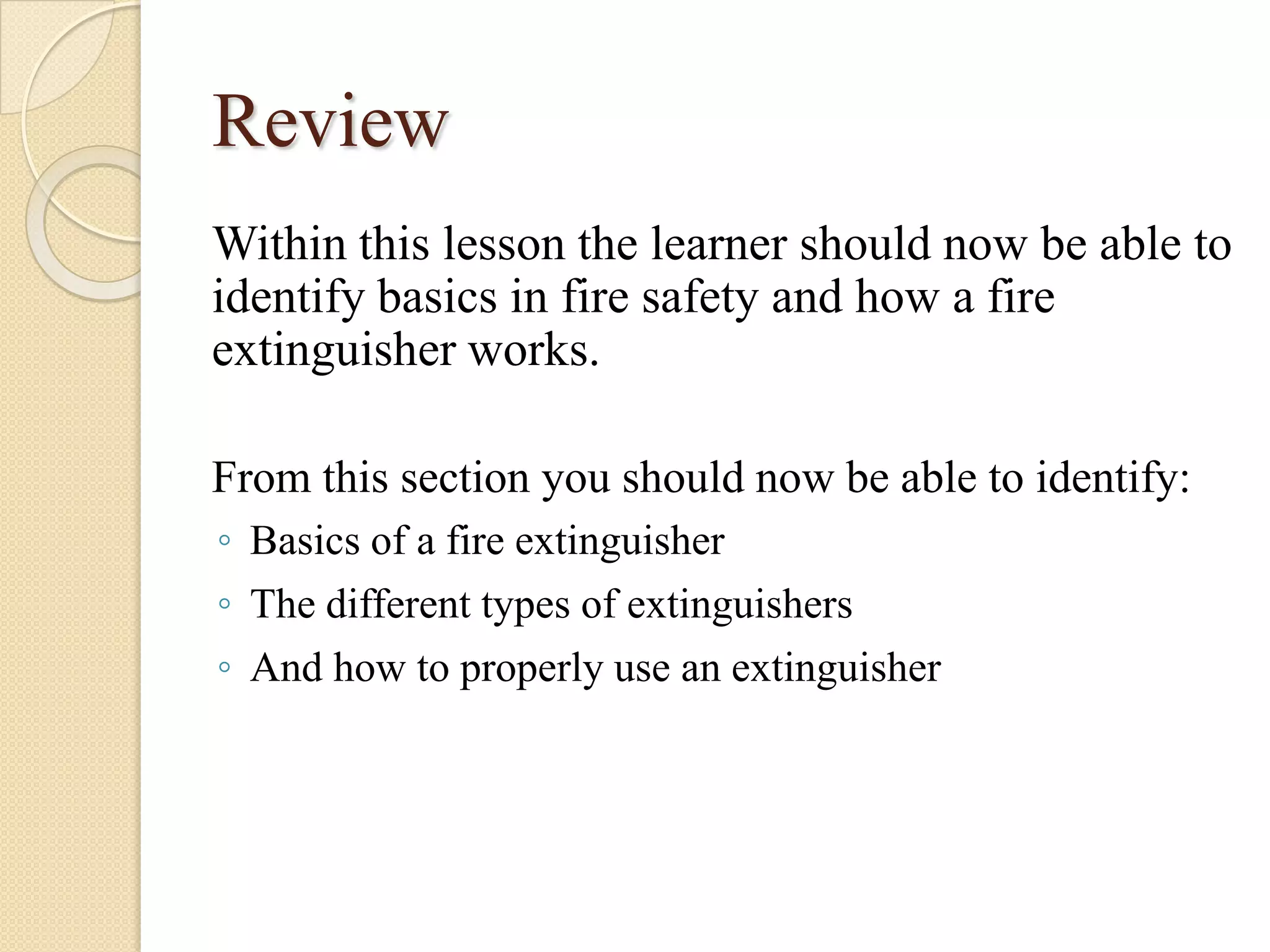General Fire Safety | PPTX