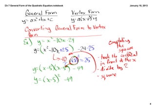 General form of the quadratic equation | PPT