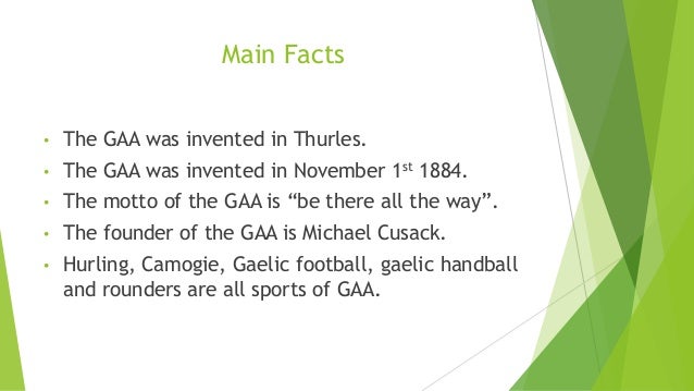 General gaa presentation