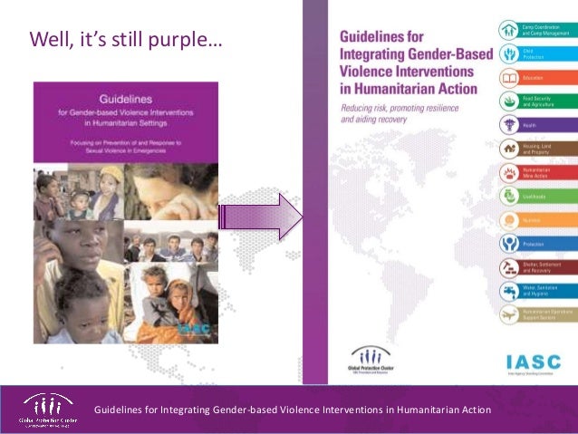 Guidelines For Integrating Gender Based Violence In Interventions In