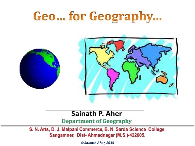Geography Sba