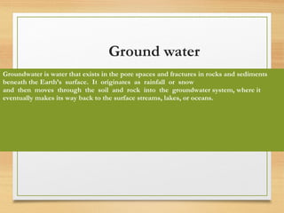 Ground water | PPT