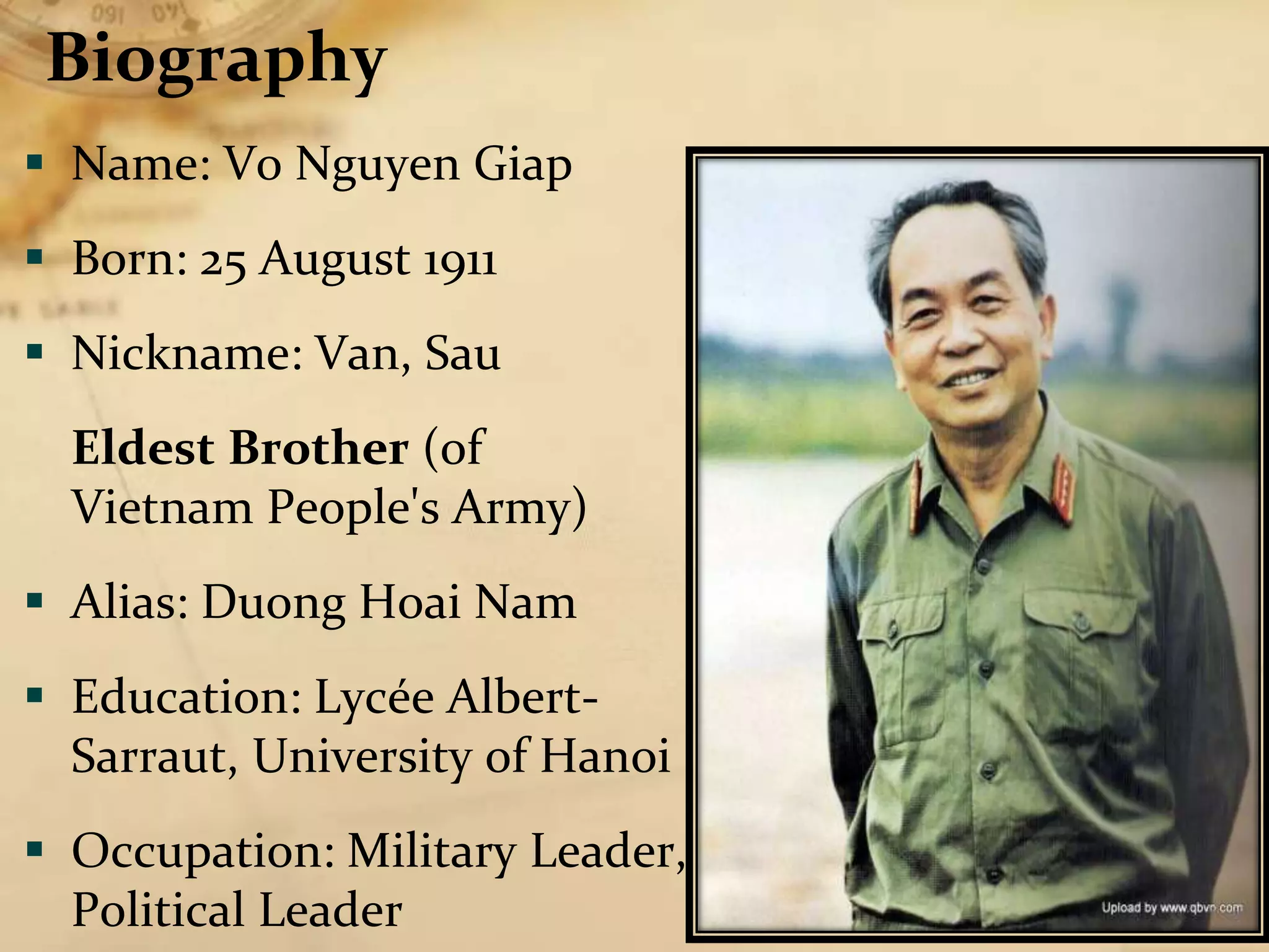 General Vo Nguyen Giap | PPTX