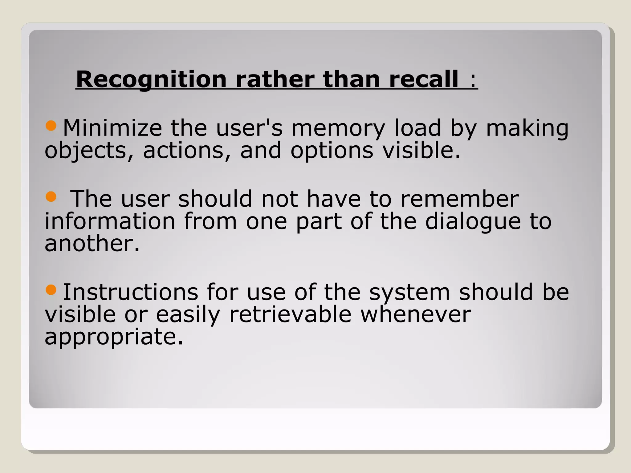 Usability Engineering General guidelines | PPT