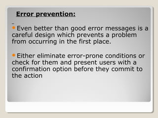 Usability Engineering General guidelines | PPT