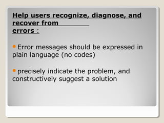 Usability Engineering General guidelines | PPT | Operating Systems ...