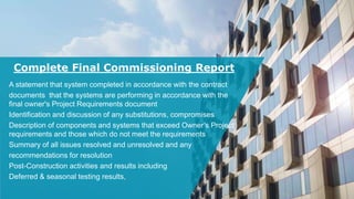 General guidelines for building commissioning ppt | PPTX | Business ...