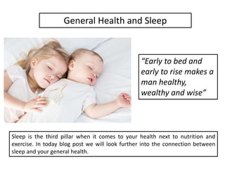 General health and sleep | PPTX | Heart and Cardiovascular Diseases ...