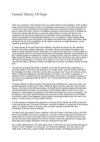General history of dogs | DOCX | Dogs | Pets