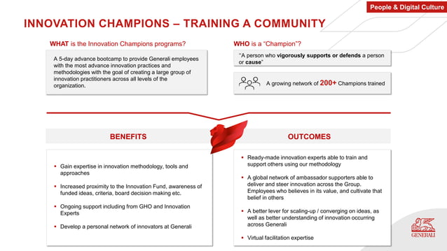 Assicurazioni Generali – Insurer Transformation Award 2023 | PPTX