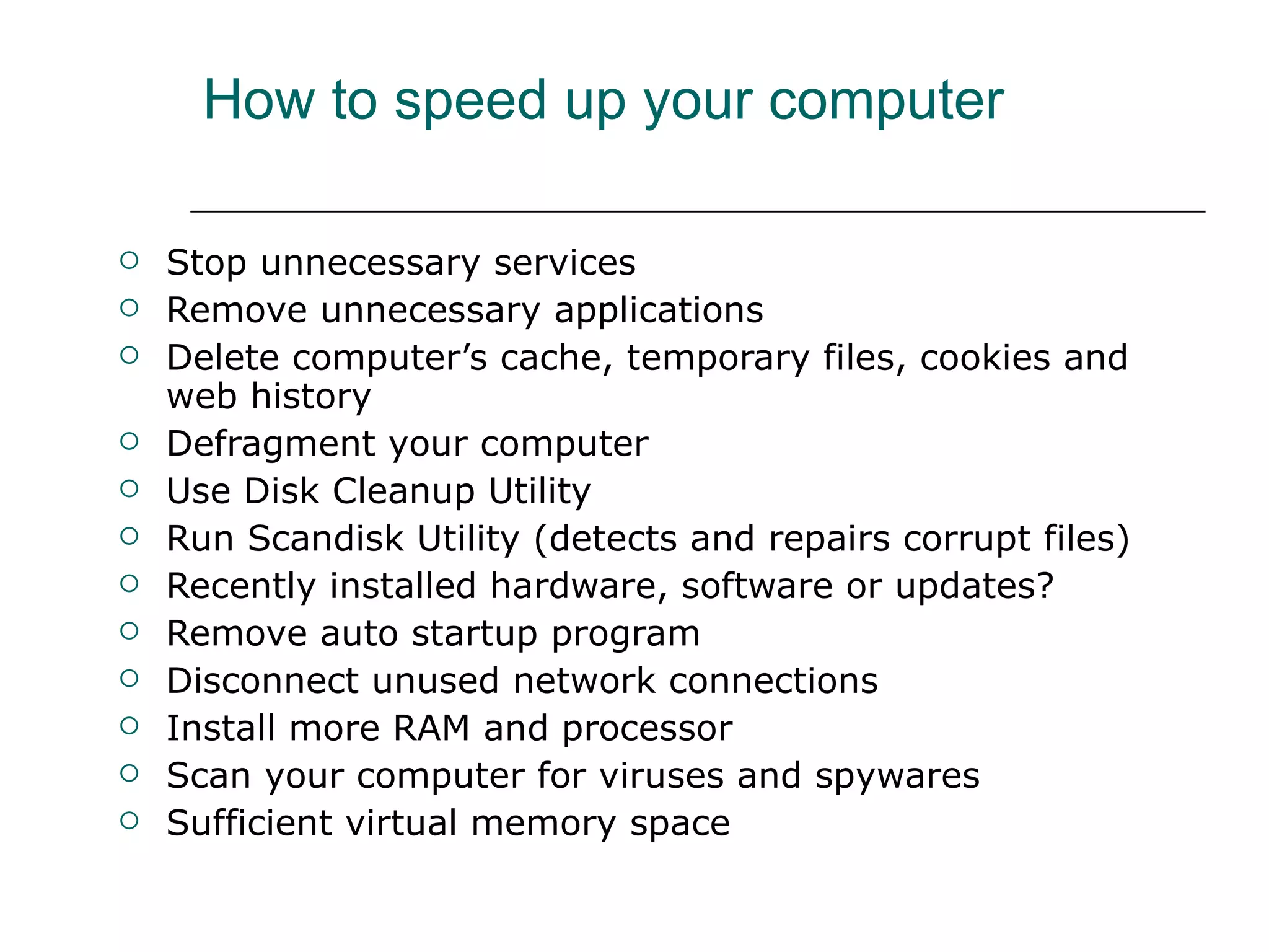 General ICT Troubleshooting | PPT