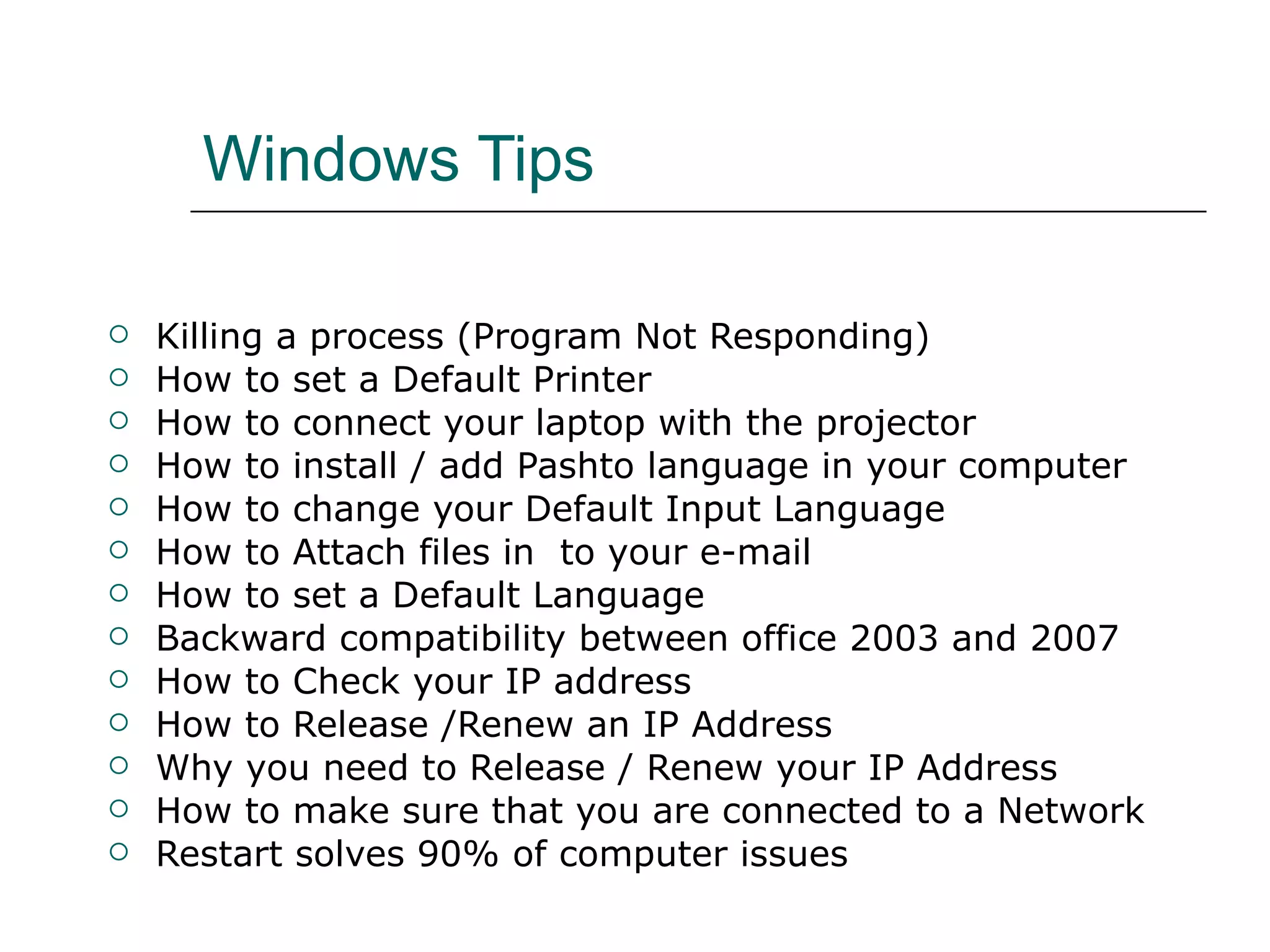General ICT Troubleshooting | PPT