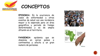 Generalidades de epidemiologia | PPTX