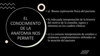 Generalidades de la anatomia | PPTX