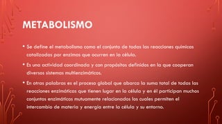 GENERALIDADES DEL METABOLISMO DE MACROMOLECULAS Y MICROMOLECULAS.pptx